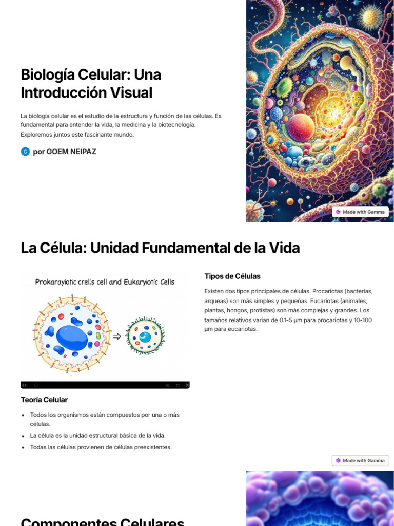 Biologia Celular Material de Estudio Uwu | PDF | Biología Celular ...