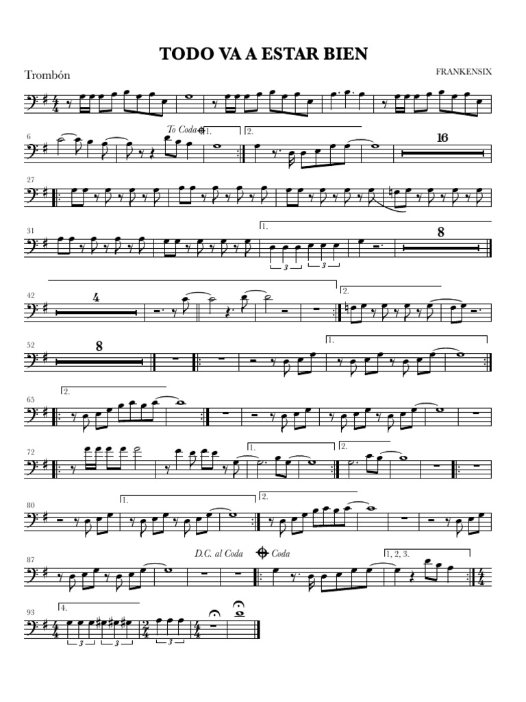 Trombón: Todo Va a Estar Bien | PDF