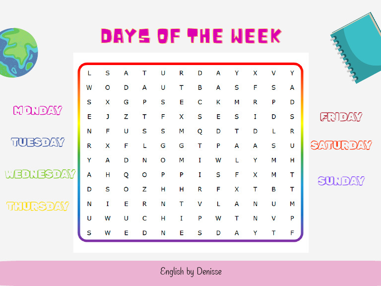 Days Sopa de Letras | PDF