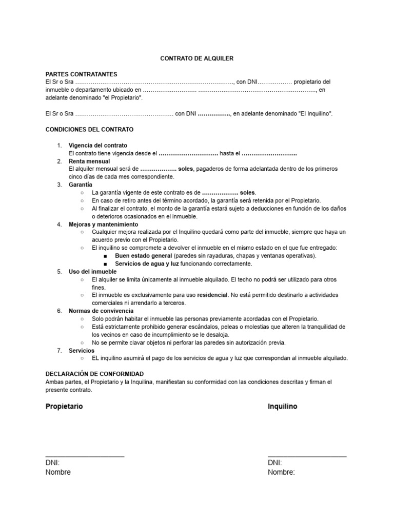 Contrato Mamá Mena | PDF