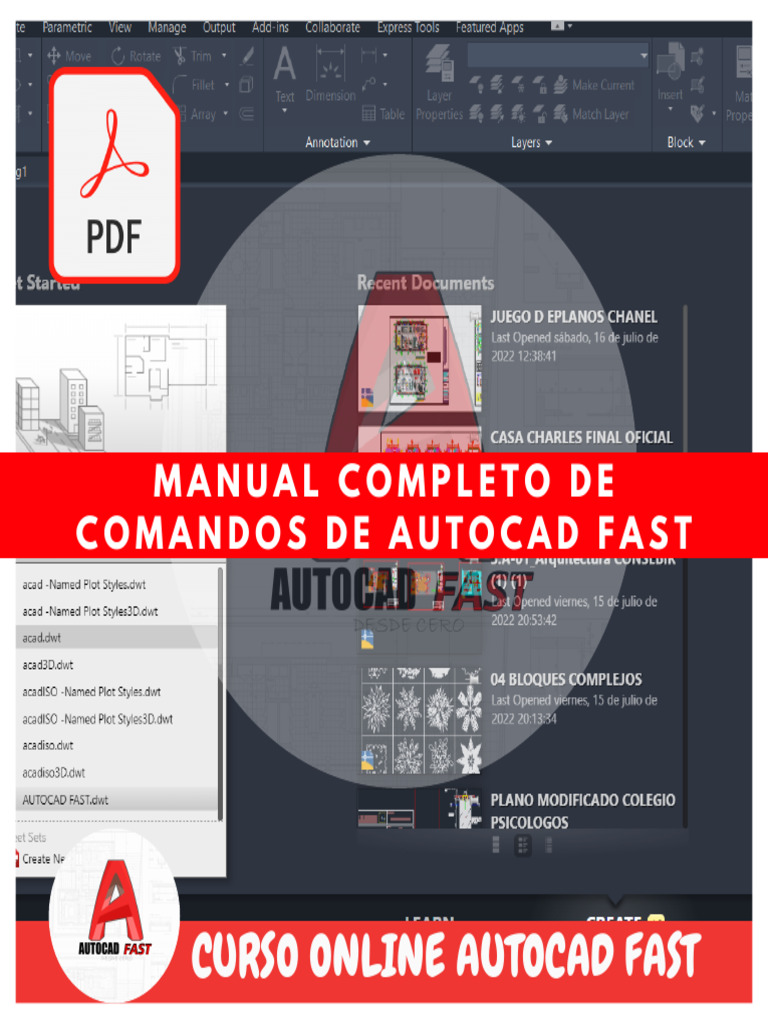 Manual Completo de AutoCAD Fast | PDF