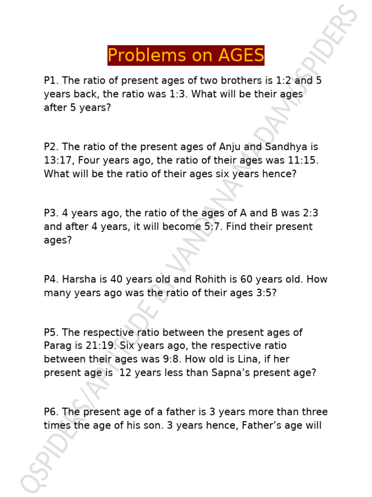 Questions On AGES | PDF | Family | Social Institutions