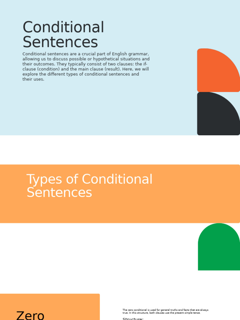 Conditional Sentences | PDF | Linguistics | Grammar