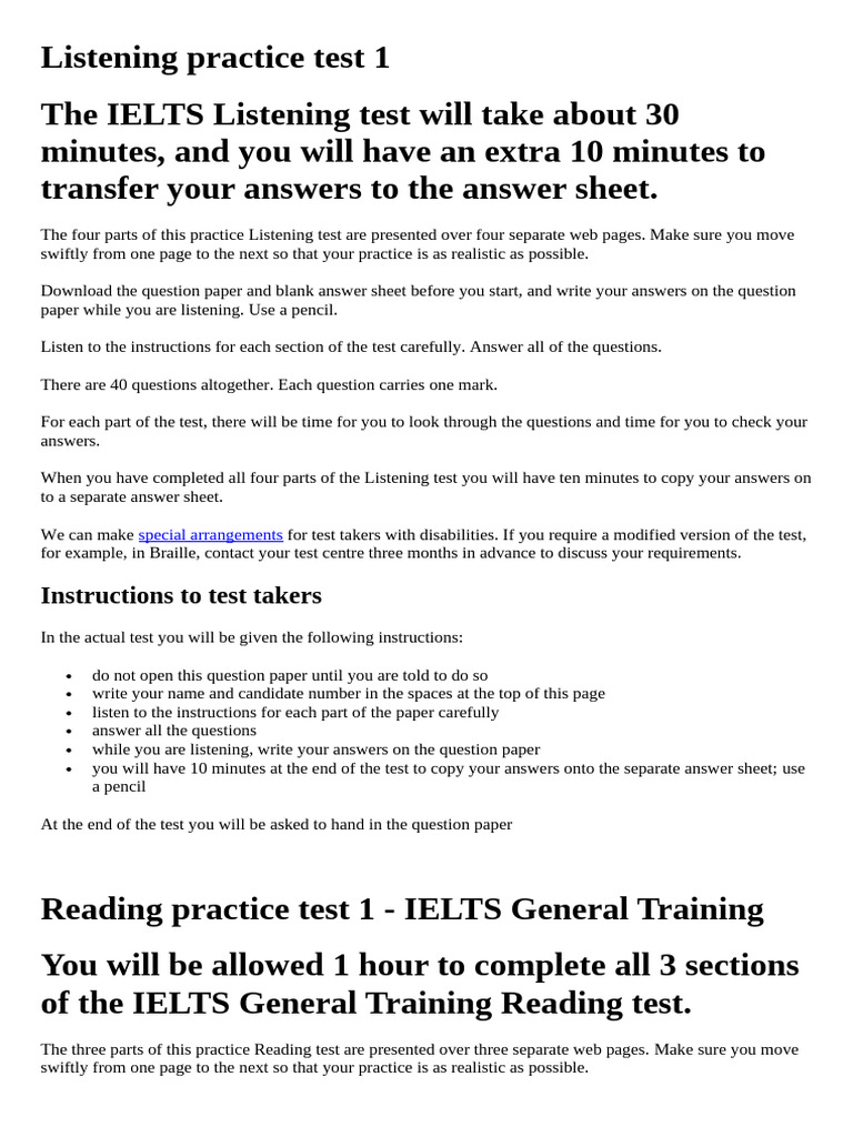 How To Prepare For The IELTS Test WRITING | PDF | International English ...
