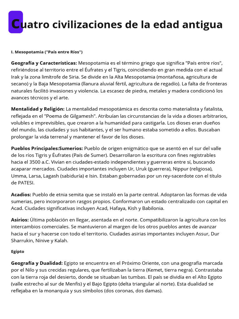 I. Mesopotamia (País Entre Ríos) | PDF | Mesopotamia | Antiguo Egipto