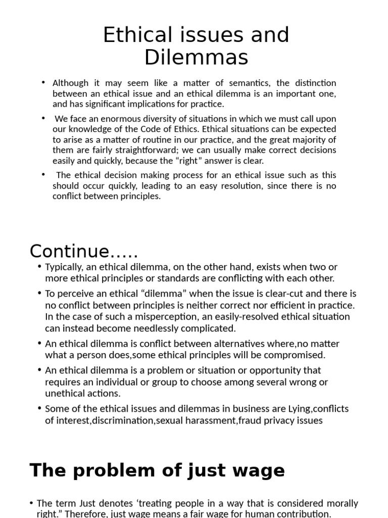 Unit 2 Ethical Issues and Dilemmas | PDF | Cost Of Living | Insider Trading