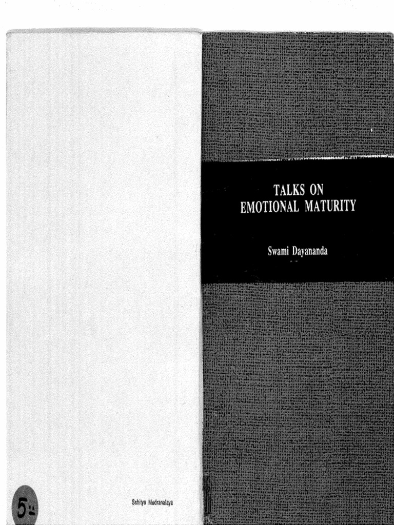 Emotional Maturity | PDF