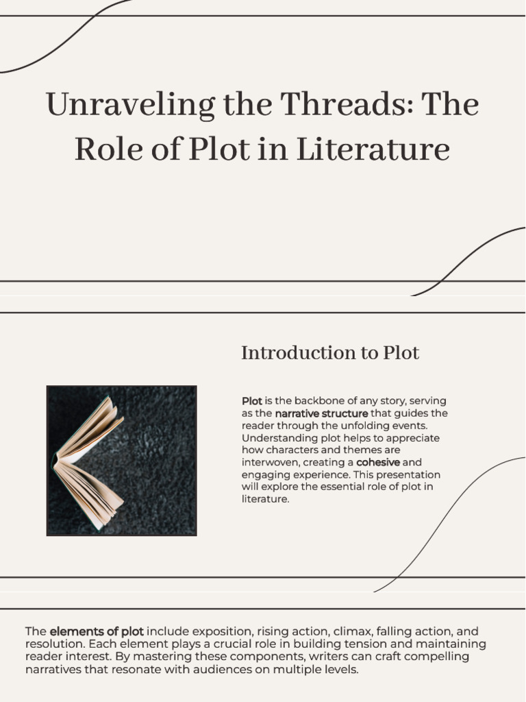 Slidesgo Unraveling The Threads The Role of Plot in Literature ...