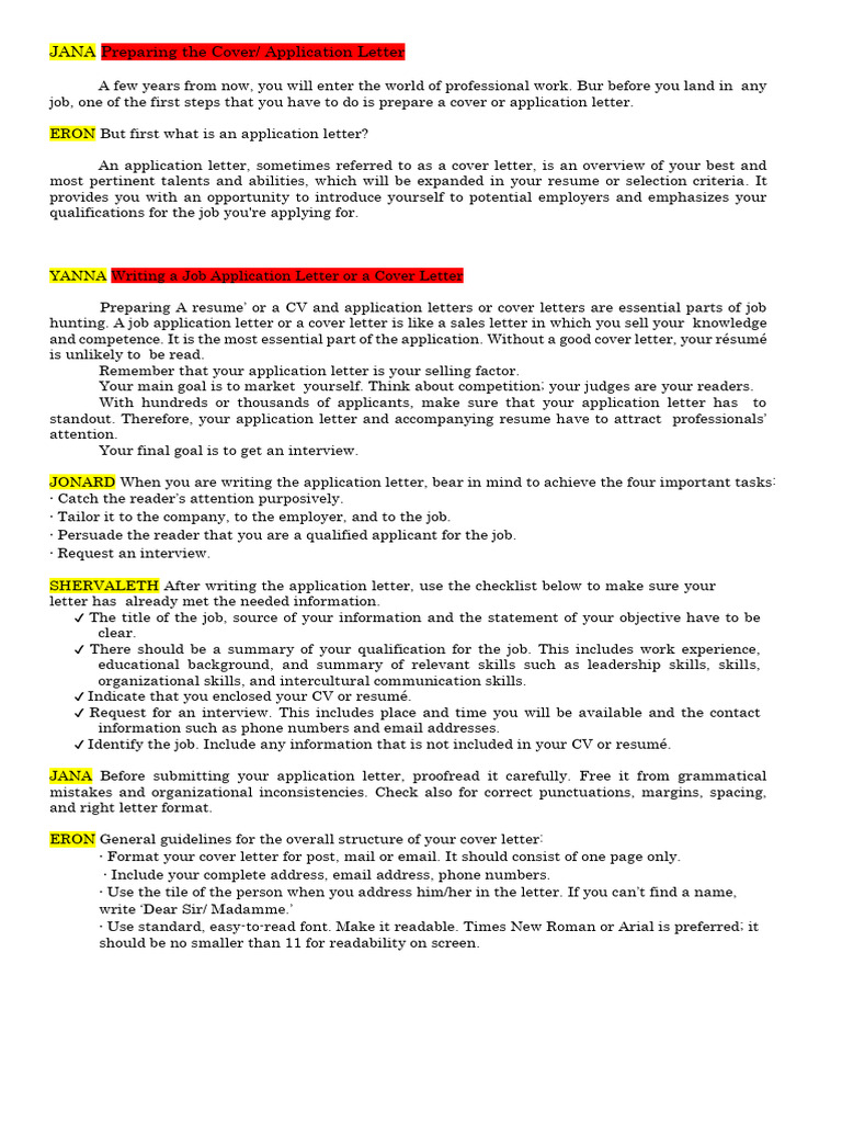 Crafting an Effective Cover Letter | PDF | Résumé