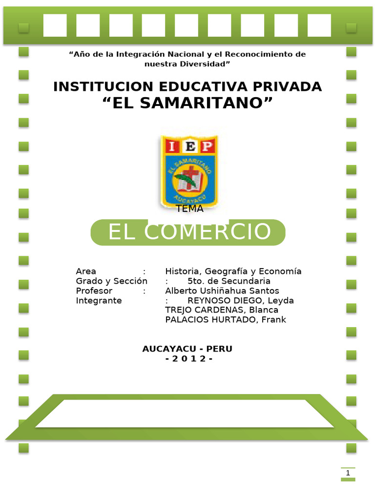 Comercio: Definición y Clasificación | PDF | El comercio internacional ...