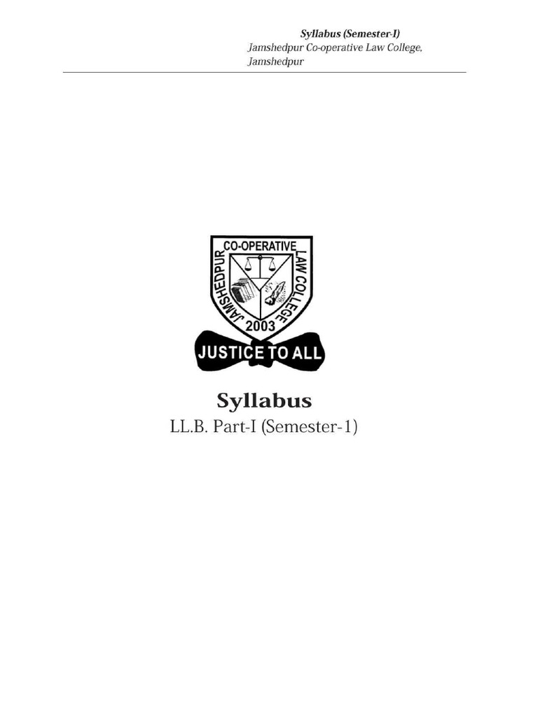 LLB Syllabus | PDF