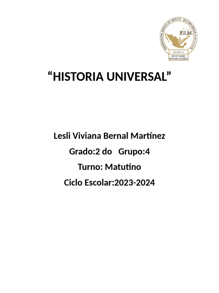 Historia Universal | PDF