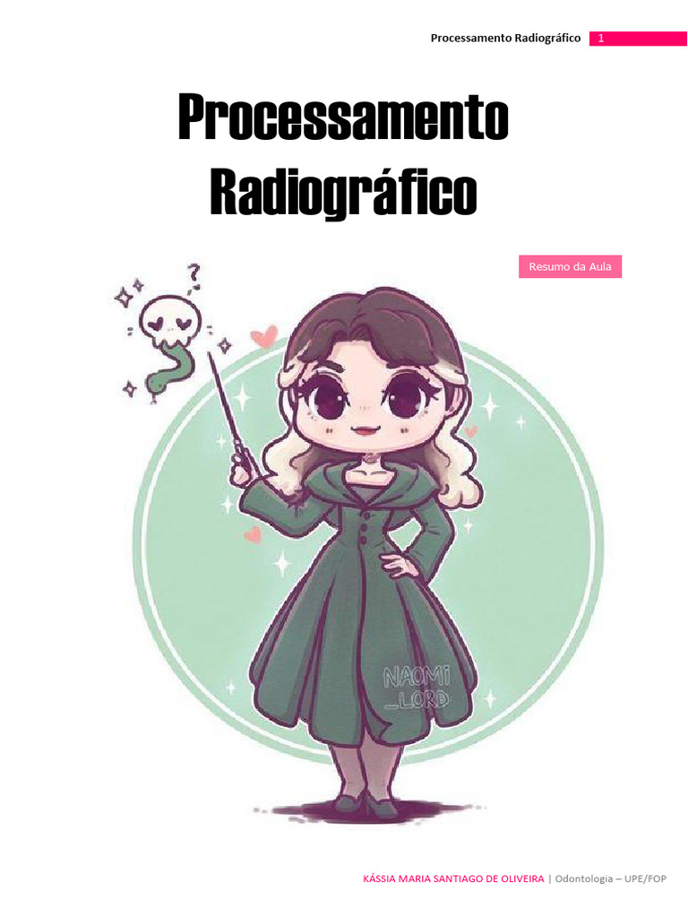 Processamento Radiográfico (Aula) Resumo | PDF | Desinfetante | Substancias químicas