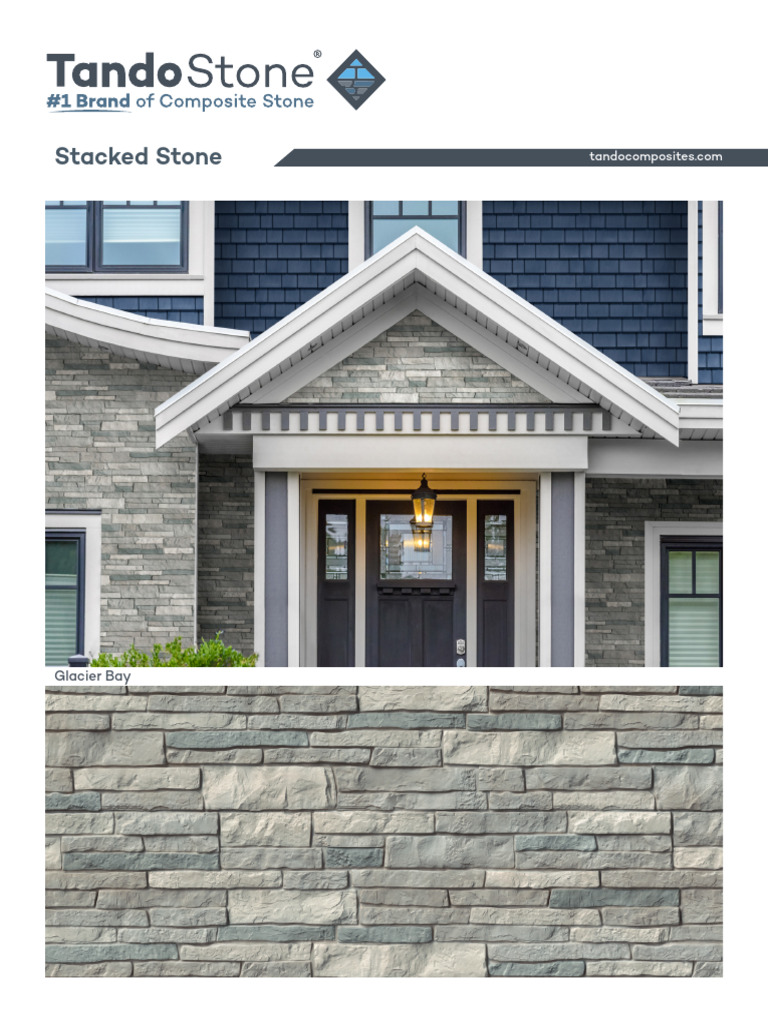TandoStone - Stacked Stone Sheet | PDF | Building Technology | Materials