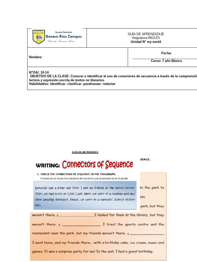 Guia Connector Septimo Basico | PDF