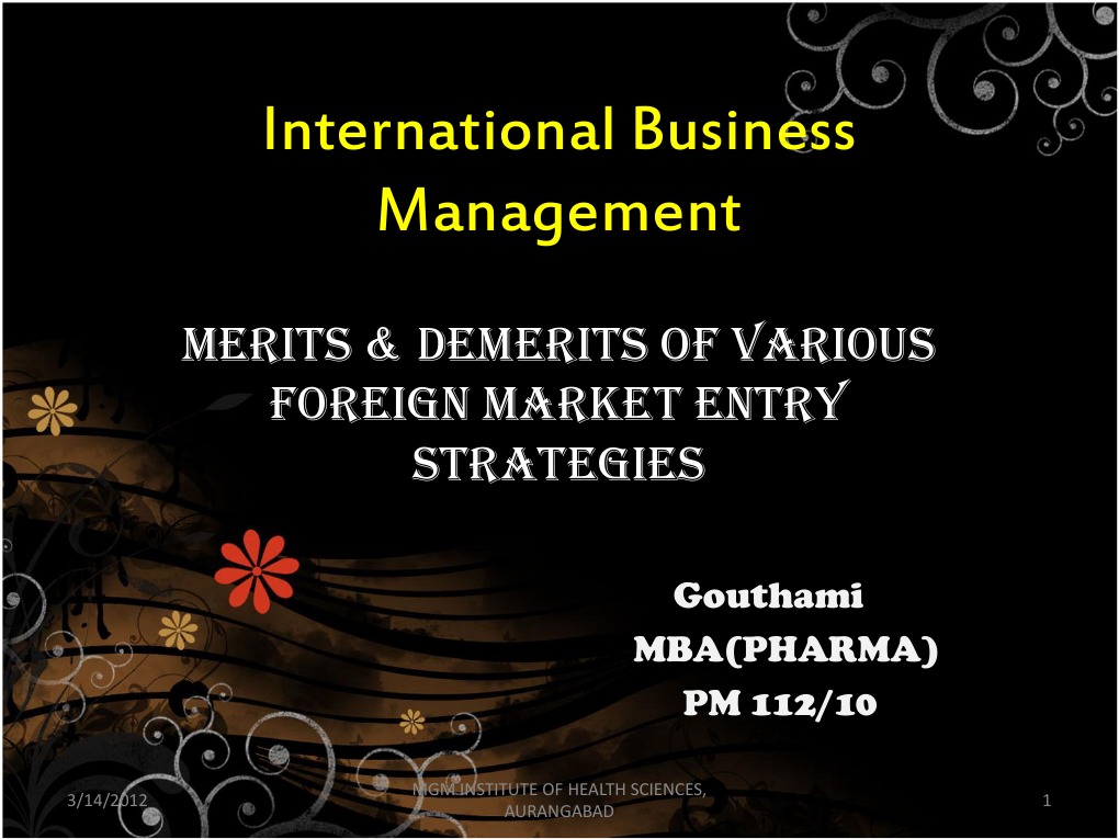 International Business Management | PDF | Franchising | Exports