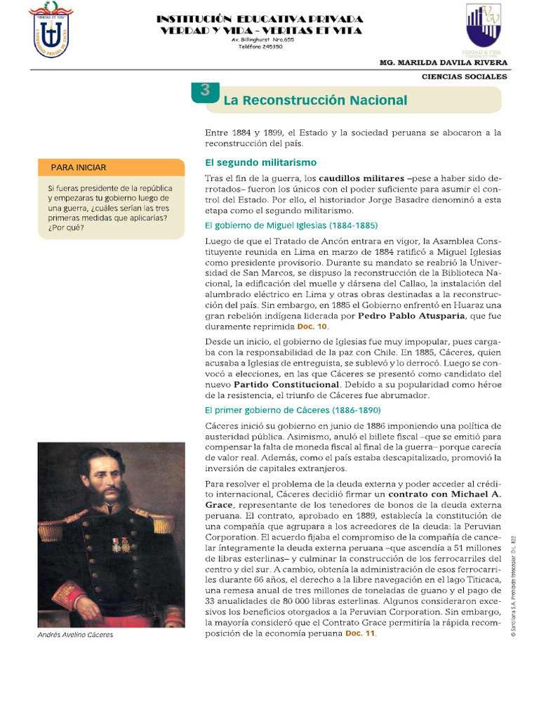 16 La Reconstruccion Nacional | PDF