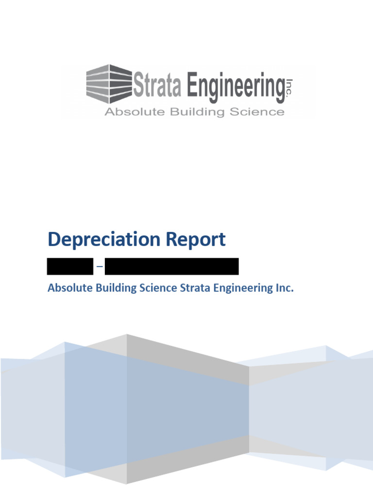 Strata Engineering - Depreciation Report - Sample - Redacted | PDF ...