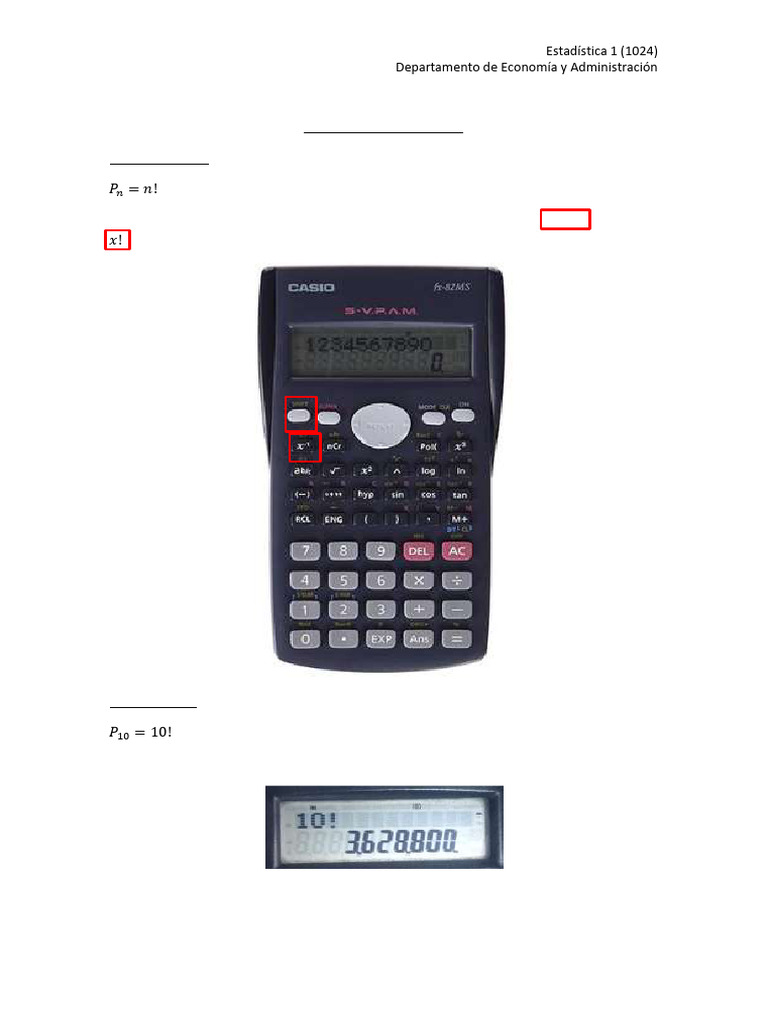 Uso de La Calculadora | PDF