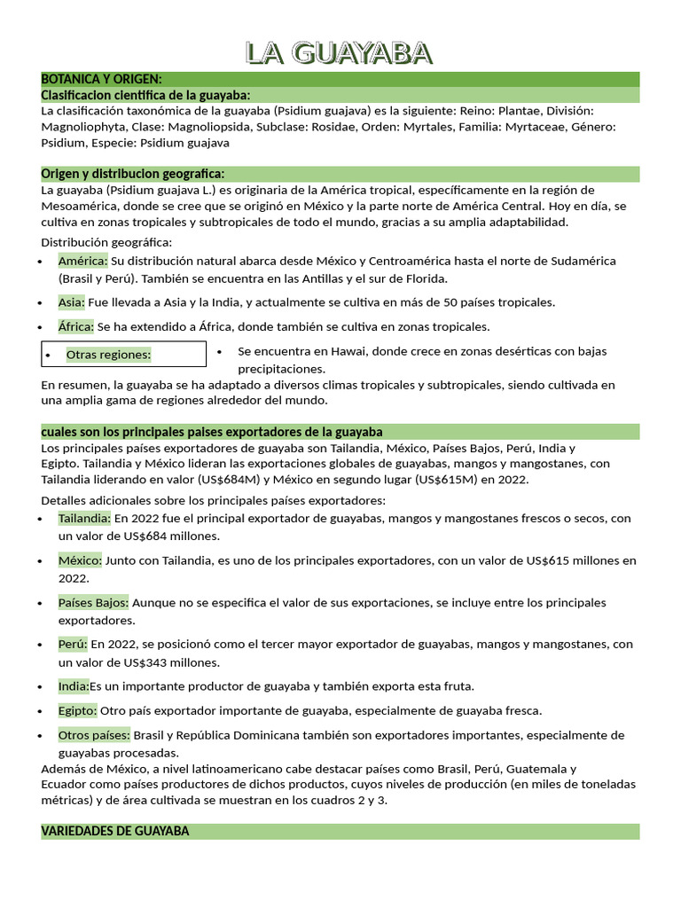 LA GUAYABA | PDF | Antioxidante | Vitamina C