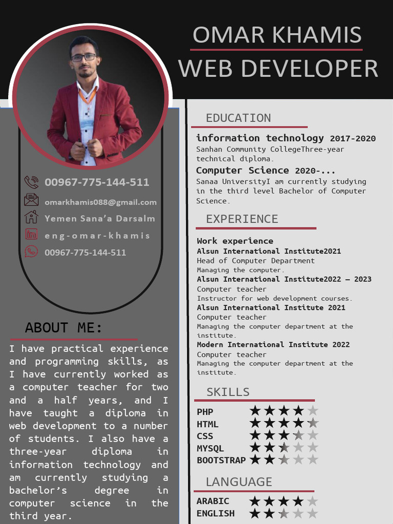 New Cv-Omar Khamis - 7 | PDF