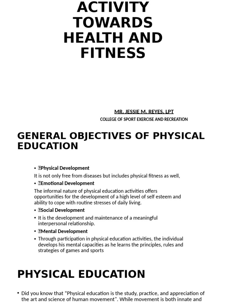 Understanding Physical Exercise Composition | PDF | Physical Fitness ...