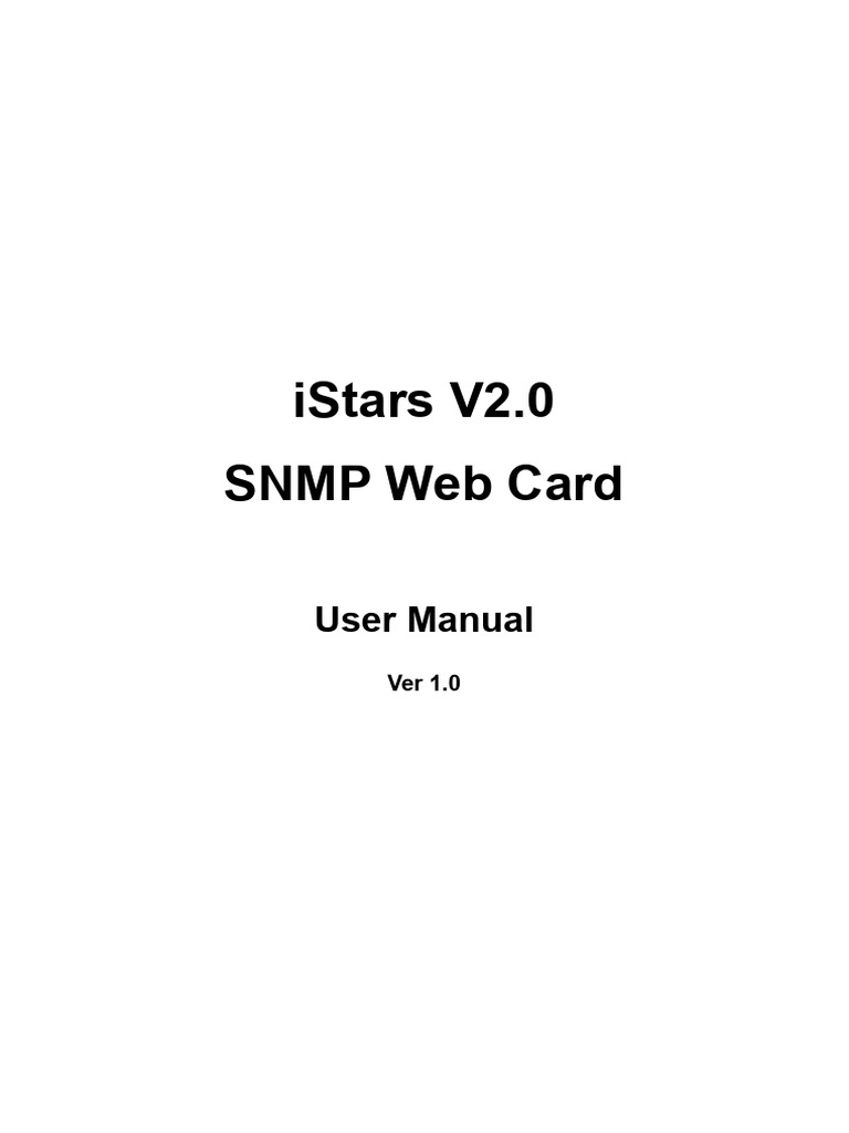 1 iStarsV2.0 User Manual EN | PDF | Domain Name System | Computer Network