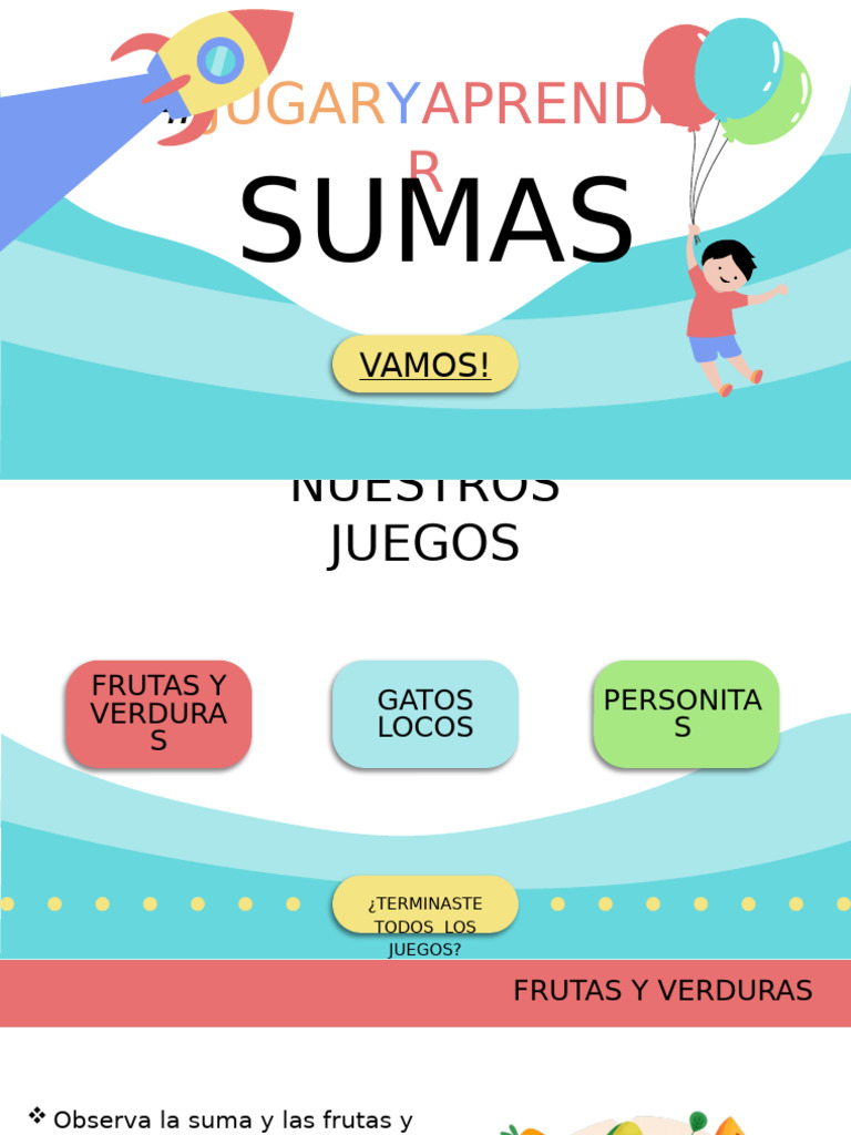 Juegos de Sumas para Niños | PDF