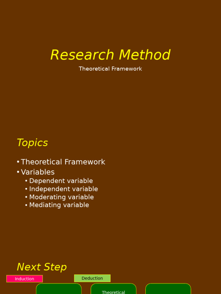 Understanding Research Variables and Frameworks | PDF | Theory ...