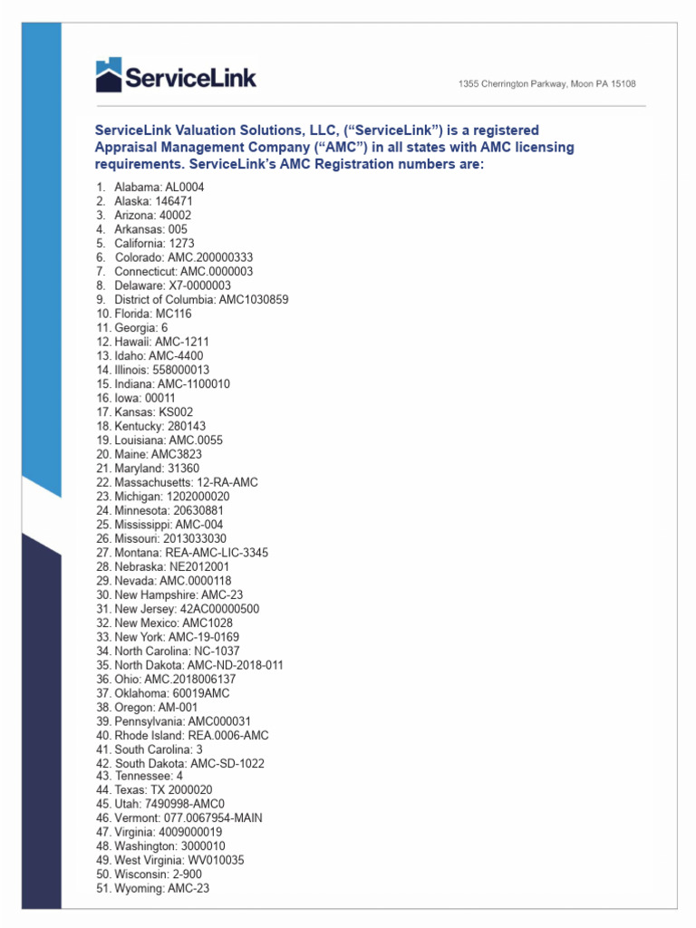 AMC Registration Numbers 112024 | PDF