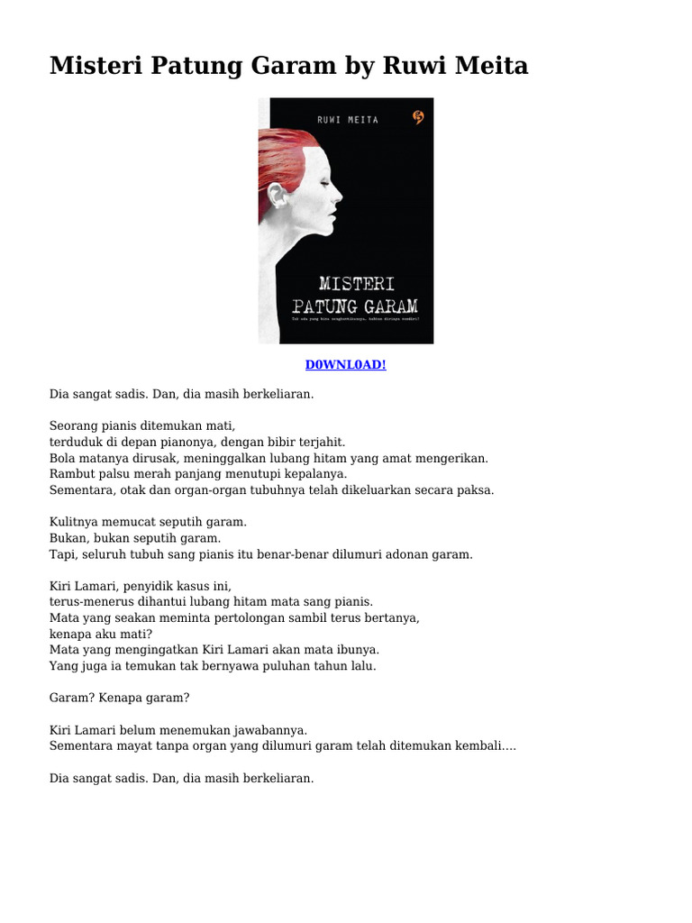 Misteri Patung Garam by Ruwi Meita | PDF