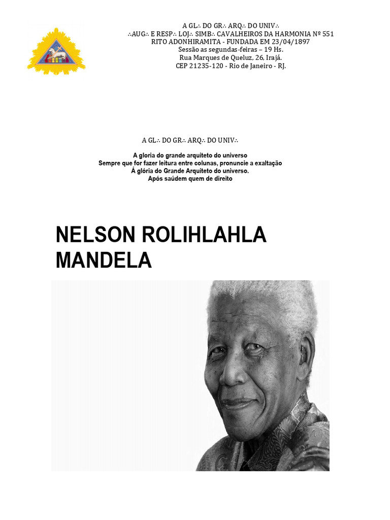 Nelson Mandela | PDF | Nelson Mandela | Apartheid