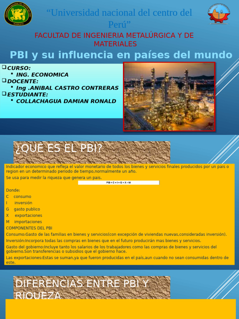 Importancia del PBI en la economía | PDF | Producto Interno Bruto ...