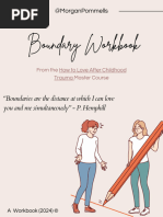 Boundaries Workbook | PDF | Behavioural Sciences | Psychological Concepts