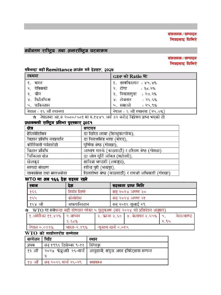 Current Affairs SDJ | PDF