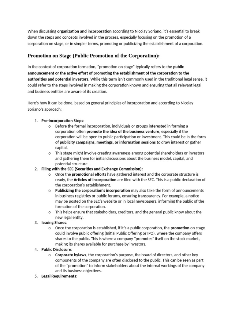 Law On Corporation - Initiation | PDF | Corporations | Initial Public ...