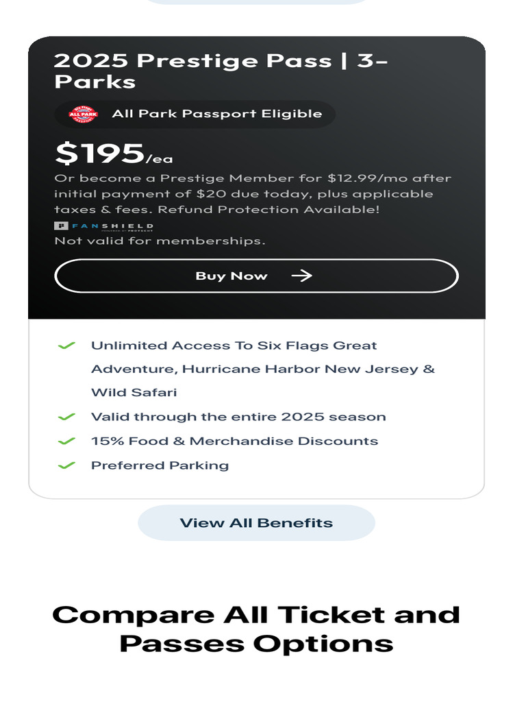 2025 Prestige Pass Benefits Overview | PDF