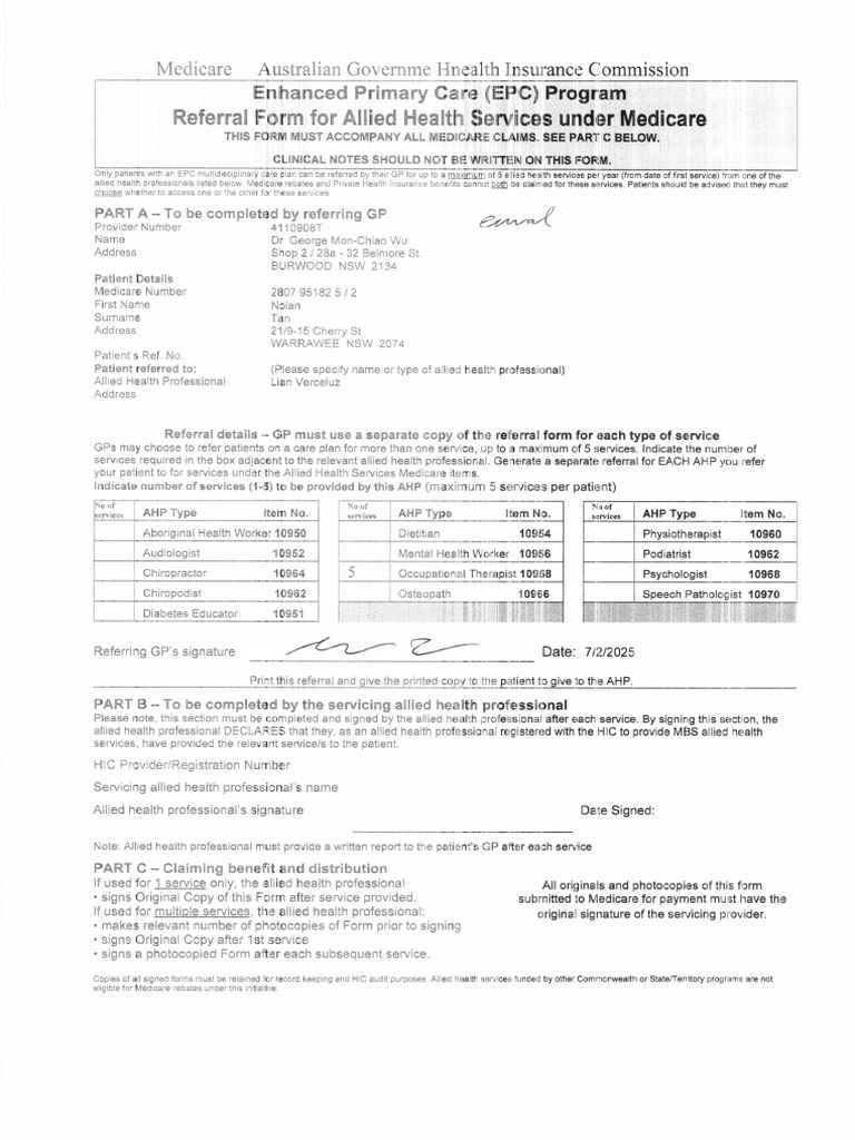 Enhanced Primary Care Referral Form | PDF | Social Programs | Health Care