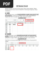 100 Rumus Excel Beserta Fungsi Dan Contohnya | PDF | Sains & Matematika