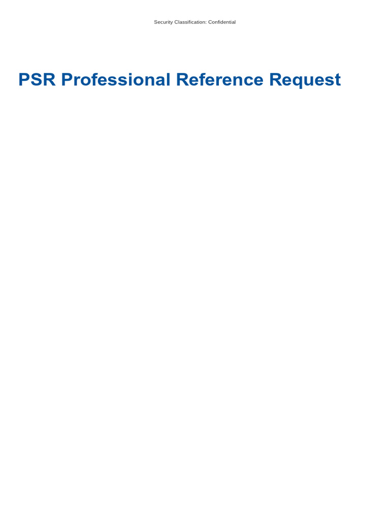 Personal Professional Reference Request Form - Blessing Gundu PDF | PDF ...