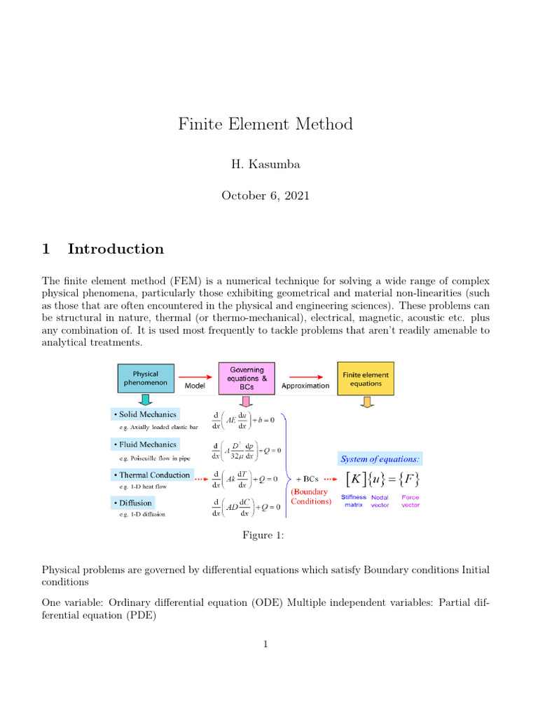 Understanding Finite Element Method | PDF | Finite Element Method | Equations