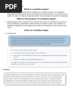 Position Paper Format | PDF