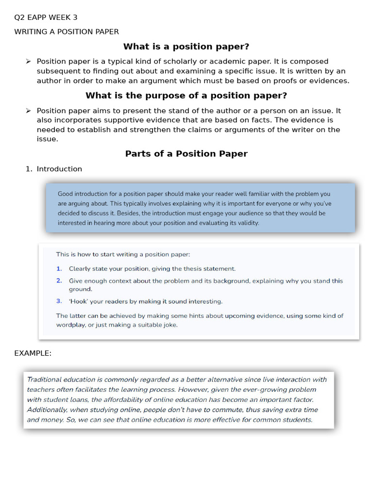 Q2 Eapp Week 3 (Reviewer) | PDF