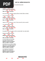 Letra y acordes de "Resucitó" Kiko Argüello | PDF