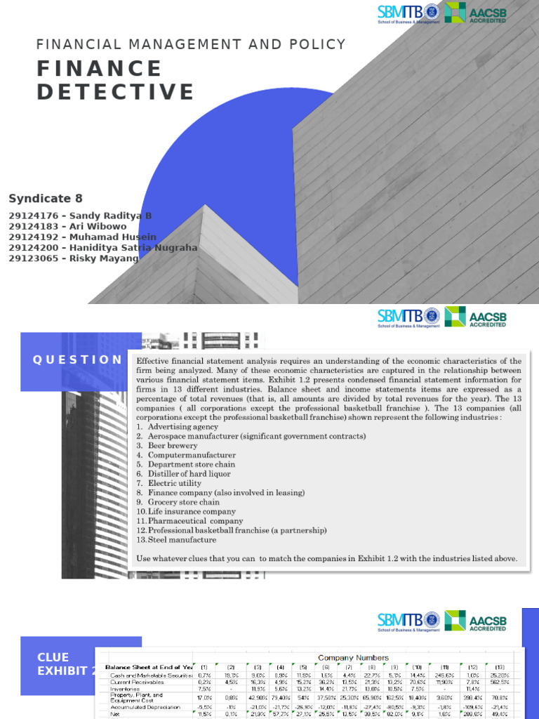 Group 8 Finance Detective | PDF | Fixed Asset | Inventory