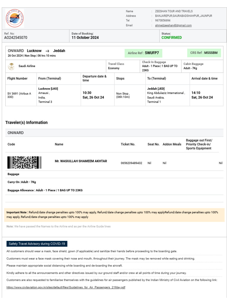 Mr. Wasiullah Shameem Akhtar | PDF | Aviation | Transport