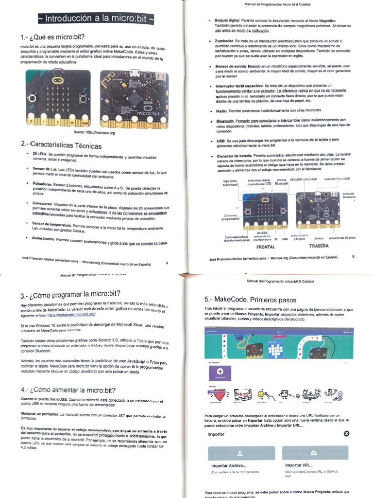Introducción a la microbit | PDF