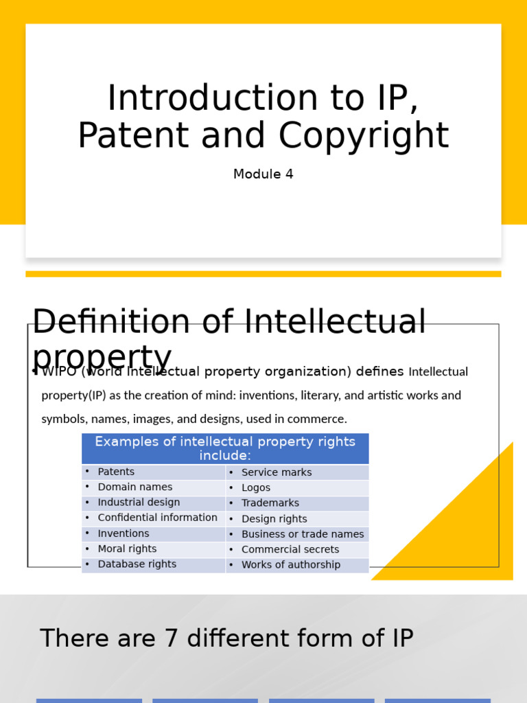 Understanding Intellectual Property Rights | PDF | Patent ...