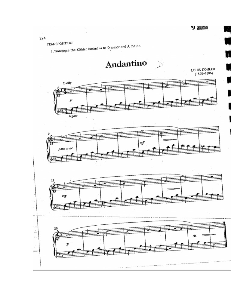 Andantino de Kohler | PDF