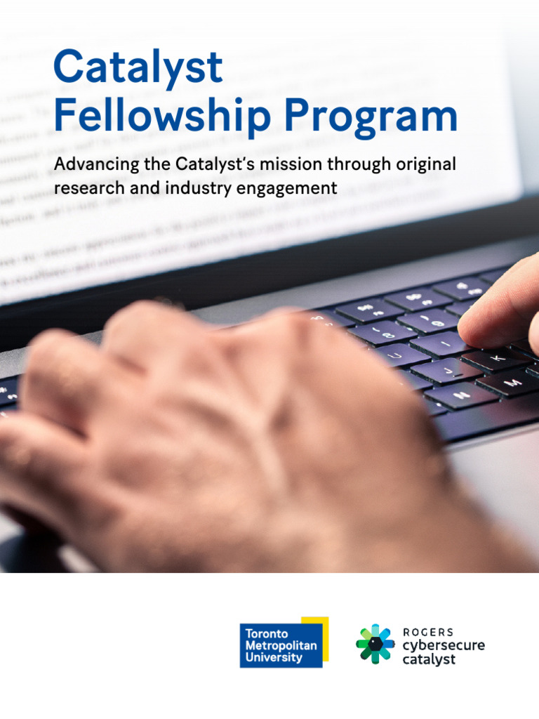 Catalyst Fellowship Program Brochure | PDF | Computer Security | Security